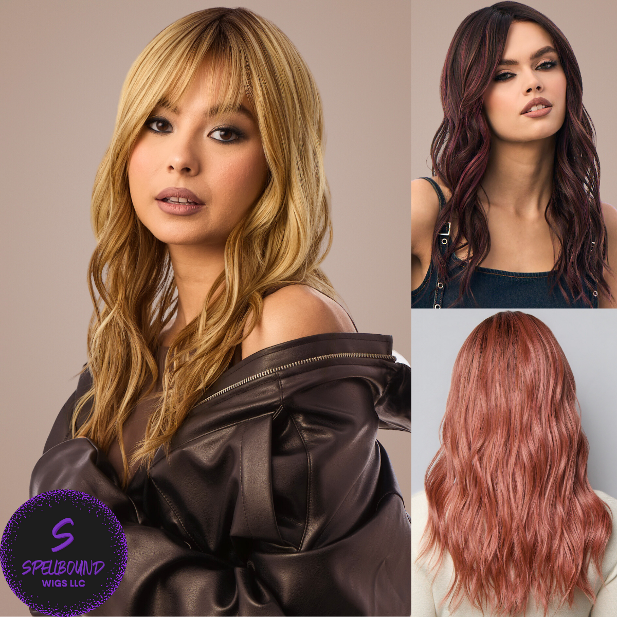 Posh Wavez in Deep Plum Brown-R - Muse Collection by Rene of Paris ...
